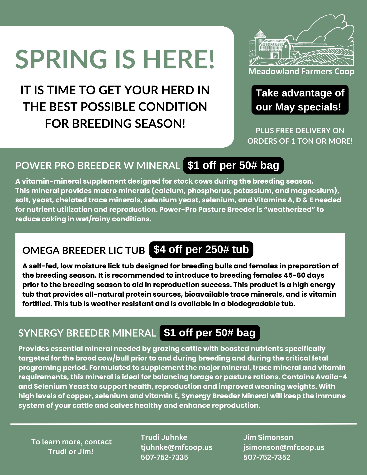 may flyer – feed – Meadowland Farmers Coop